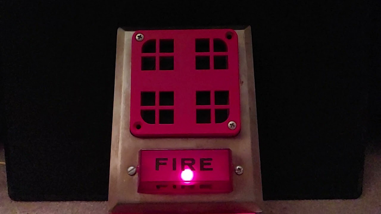 Simplex 4050-80 with a 2901-9833 Mechanical Horn Fire Alarm Continuous ...