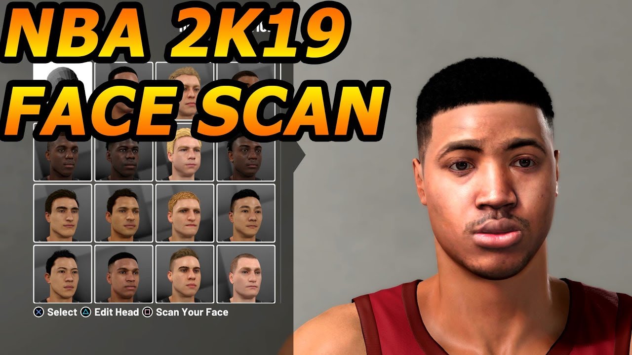NBA 2k19 FACE SCAN - YouTube