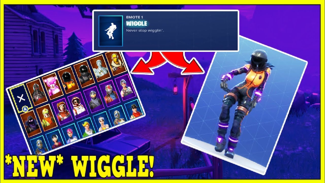 *NEW* 'WIGGLE' DANCE MOVE ON 23 SKINS! (Fortnite Battle Royale!) - YouTube