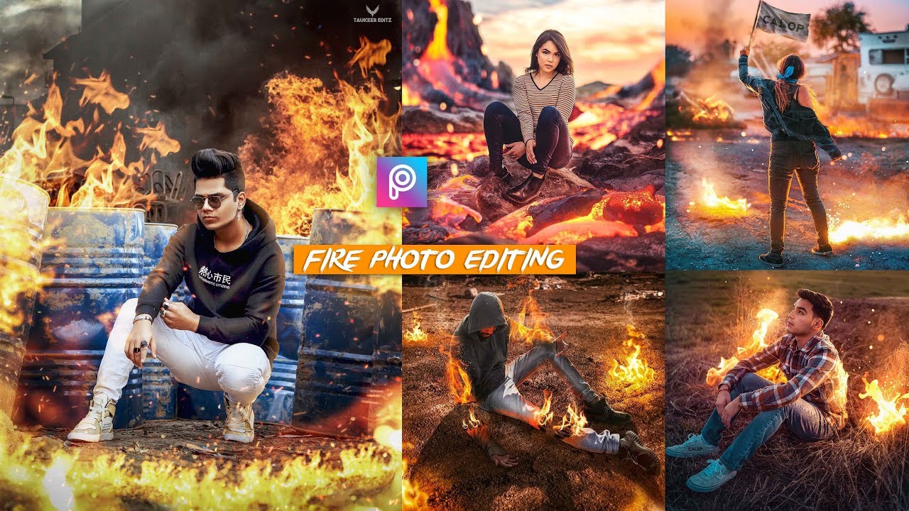 PicsArt Fire Realtistic Photo Editing Tutorial Edit Like Calop in ...