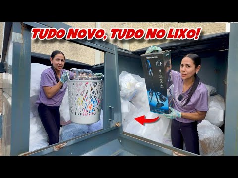 TUDO NOVO, TUDO NO LIXO!😱🇺🇸