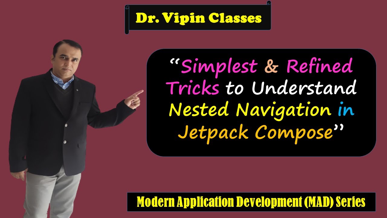 Nested Navigation in Jetpack Compose | MAD Series | Dr Vipin Classes - YouTube