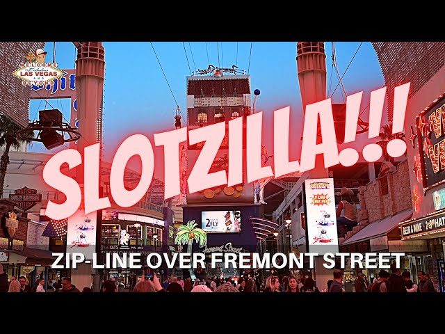 Old Las Vegas Fremont Street Zip Line SlotZilla Zipline And Zoomline