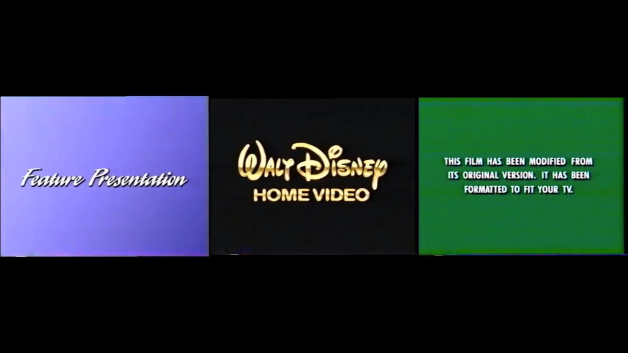 Feature Presentation/Gold Walt Disney Home Video (Black Background ...