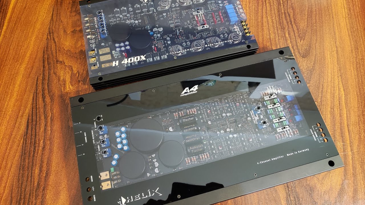 Helix A4 & HELIX H400 Stereo Amplifiers - YouTube