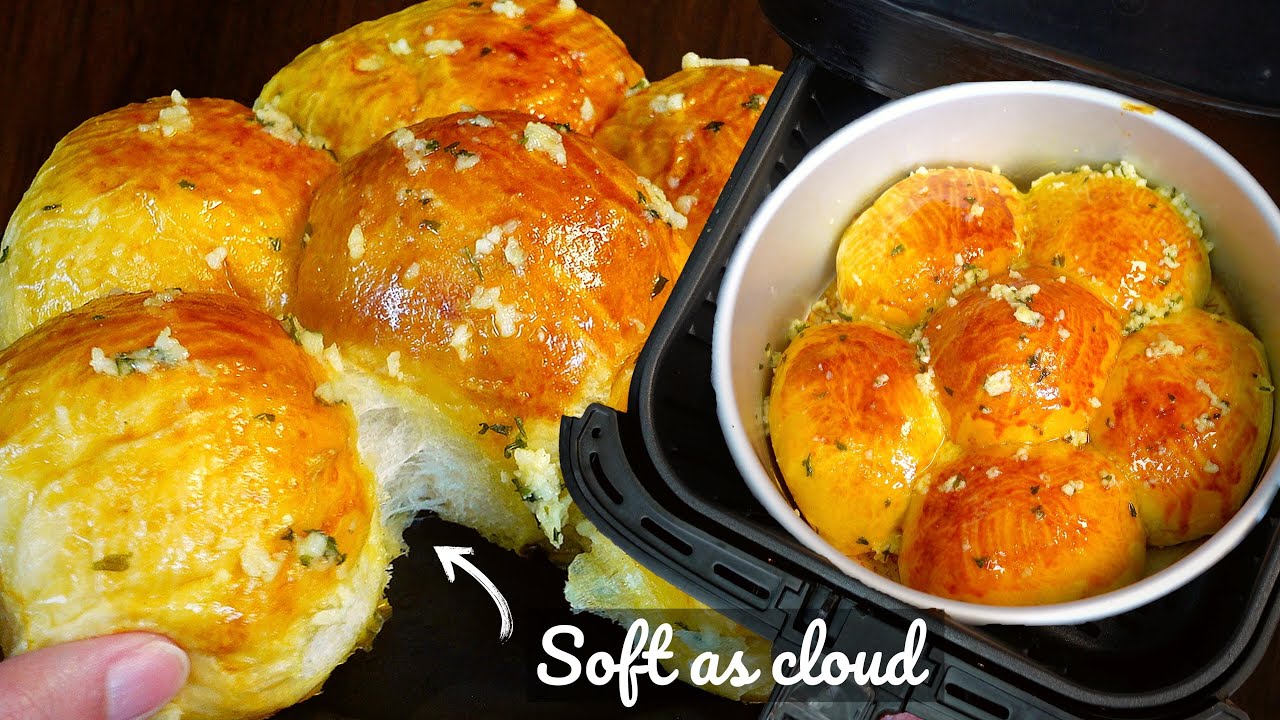 The Softest Japanese Milk Bread 🍞 The BEST Air Fryer Milk Bread Recipe ...
