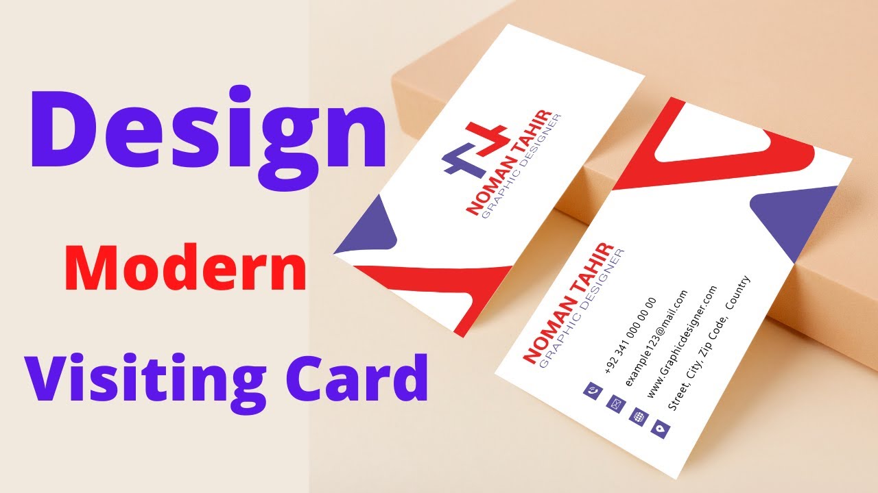 Visiting Card Design in illustrator || minimalistic design || Adobe ...