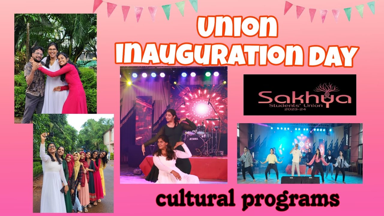 Union inauguration day🥳 #vlog#culturalprogram #college #union # ...
