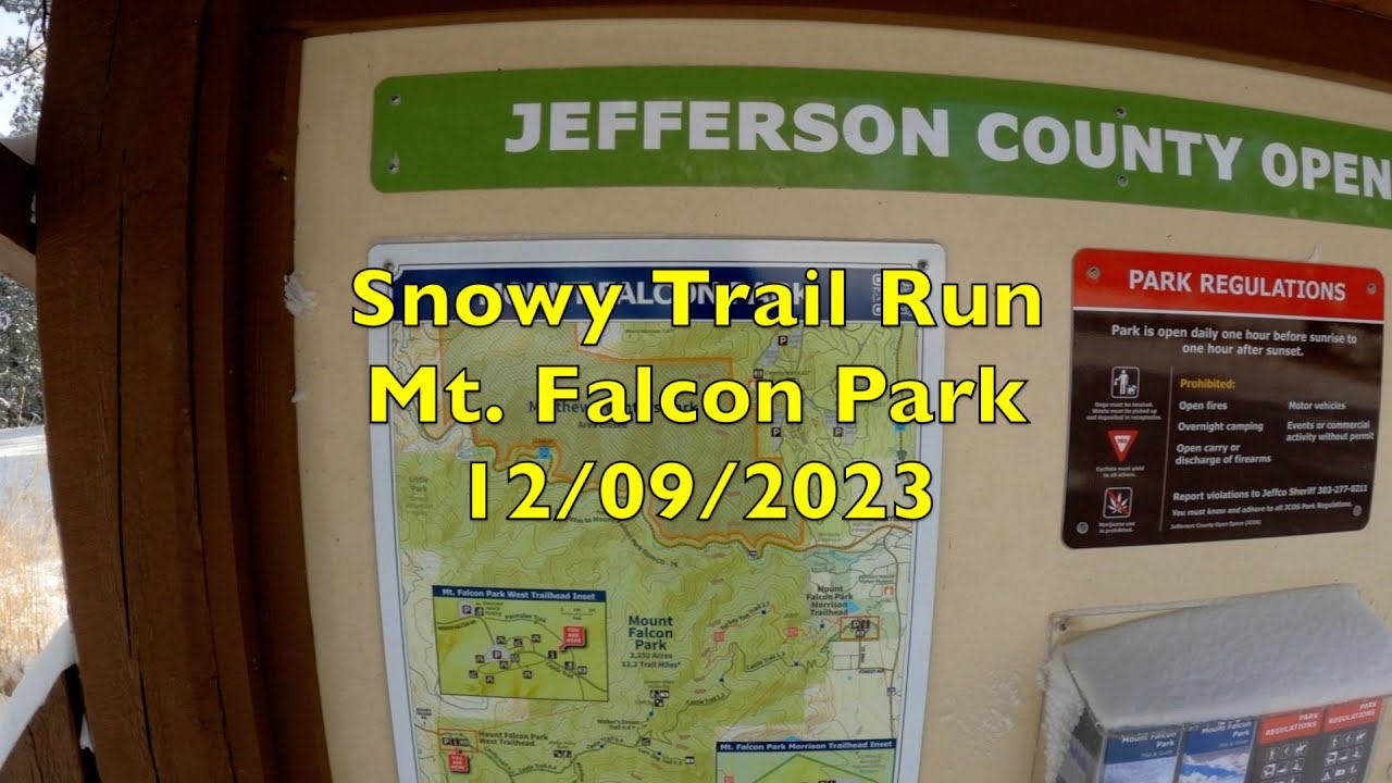 POV Virtual Run for Treadmill. 12/09/2023. Snowy Trail Run. Mt. Falcon ...