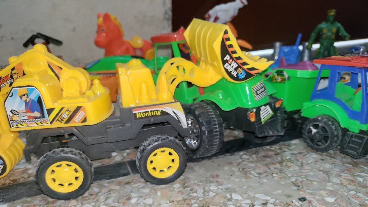 Gadi vala Cartoon, Police car 🚓 ,school bus 🚌 , Jcb , truck 🚛 , tractor ...