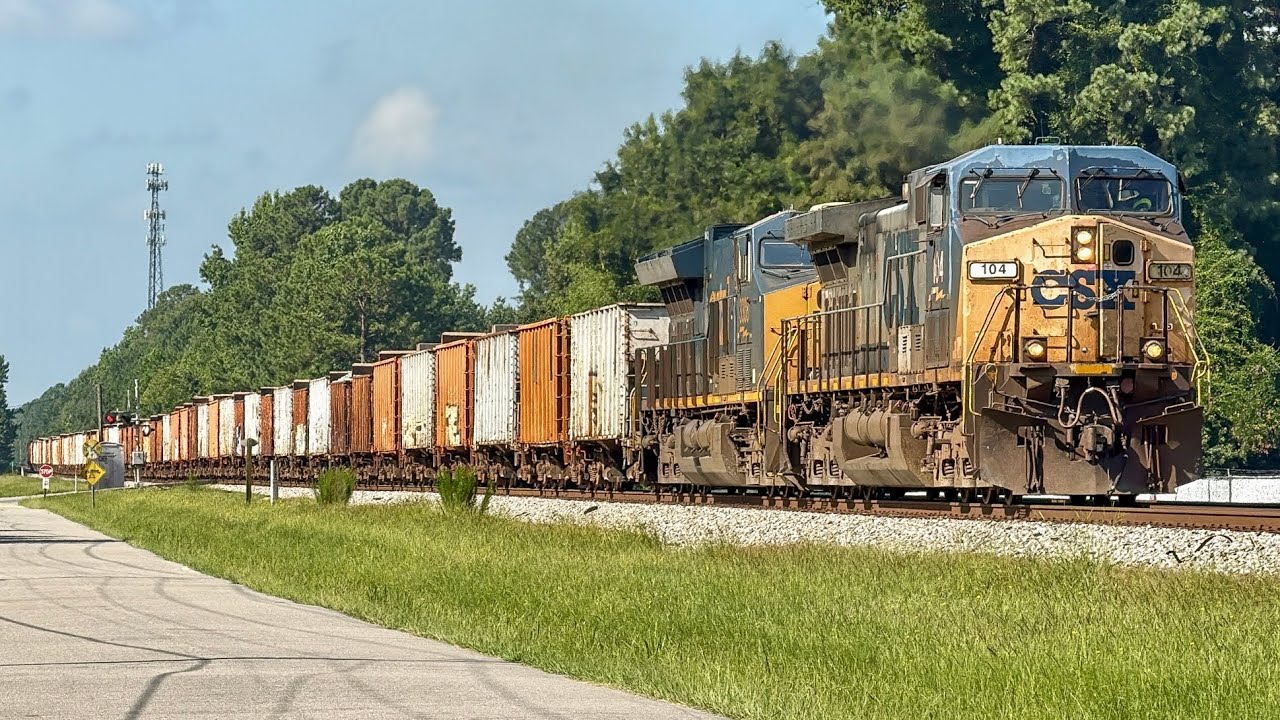 Chasing Rare CSX Company Ballast Train W087/W060 - YouTube