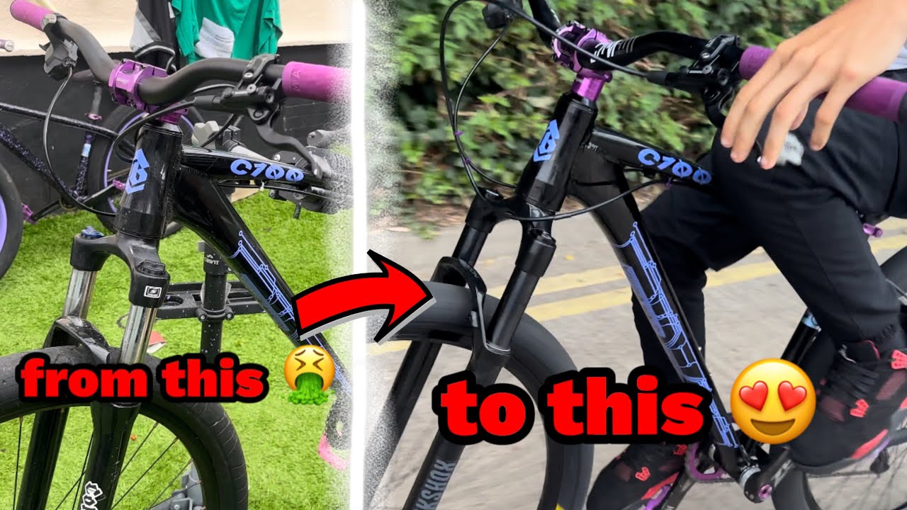 MAKING THIS C100 INTO A SICK WHEELIE BIKE!!! #vlog36 - YouTube