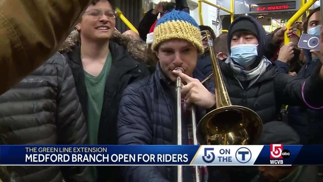 Extension excitement: Party atmosphere as Medford branch opens - YouTube