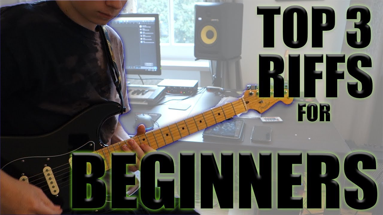 TOP 3 RIFFS FOR BEGINNERS (and not to play at a Guitar Store) - YouTube