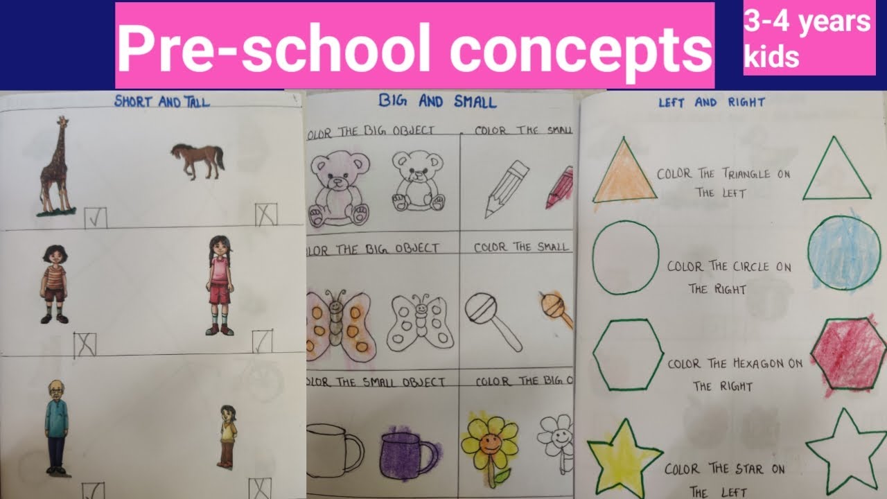 Big/small, Heavy/Light, Tall/Short/ Pre-Math Concepts/ Early Math ...