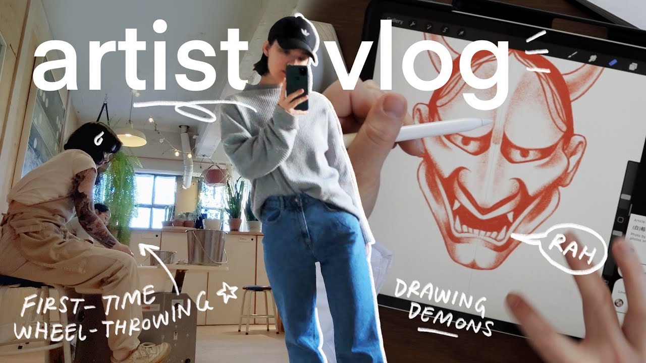 talks about productivity + lots of artsy goodness ★ | studio vlog - YouTube