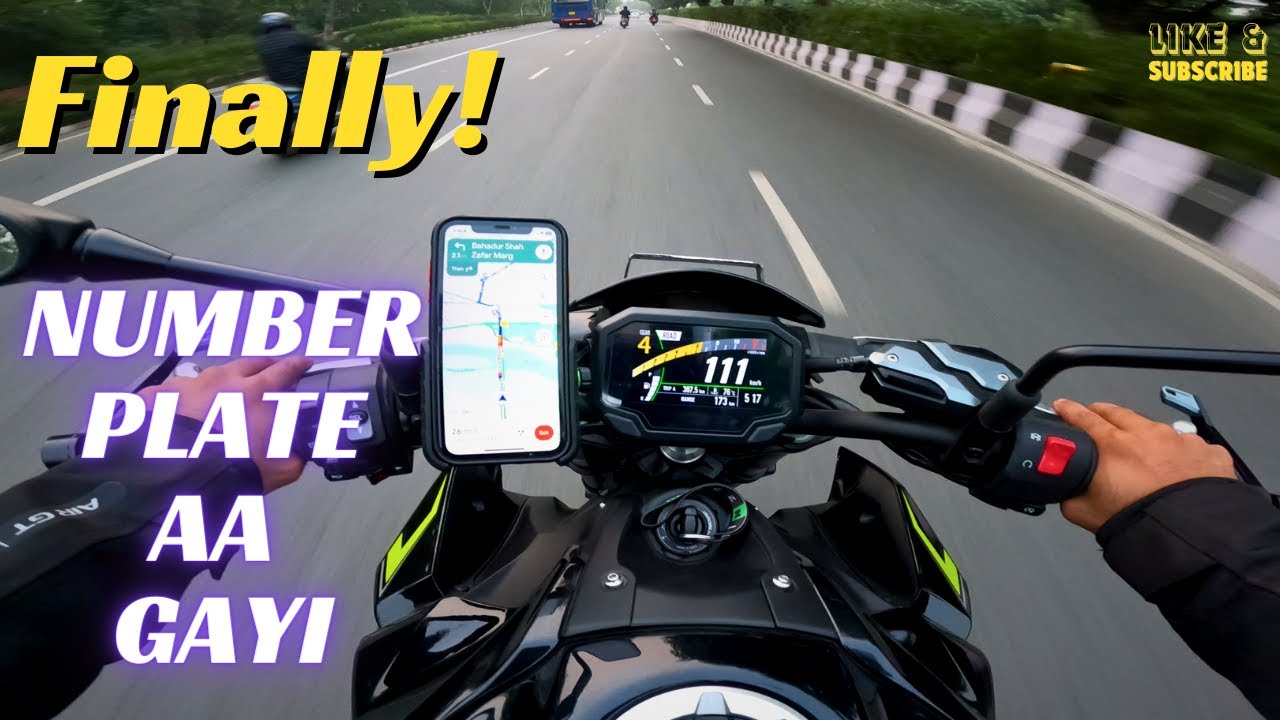 Finally apni z900 ki number plate aa gayi 😍NEW #z900 #kawasakiz900 # ...