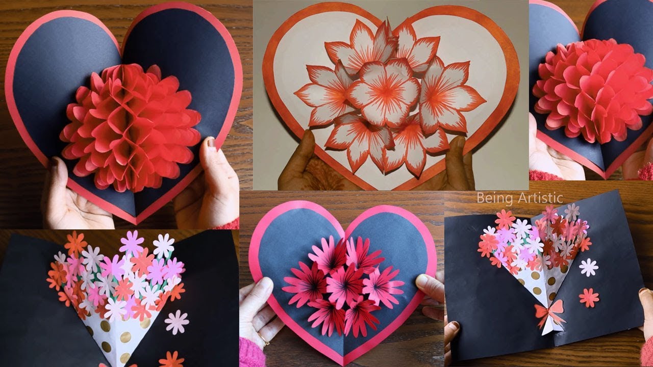 4 Simple & Beautiful Pop-Up Cards - Paper Crafts - DIY Crafts ...