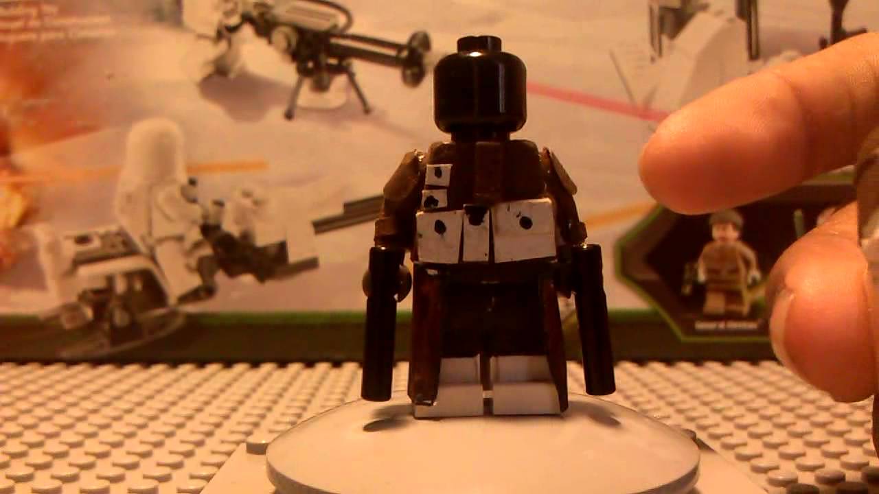Custom Lego minifig: brown snow trooper - YouTube