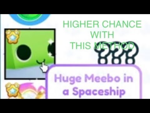 How to INCREASE your chances of getting the huge meebo pet sim x # ...