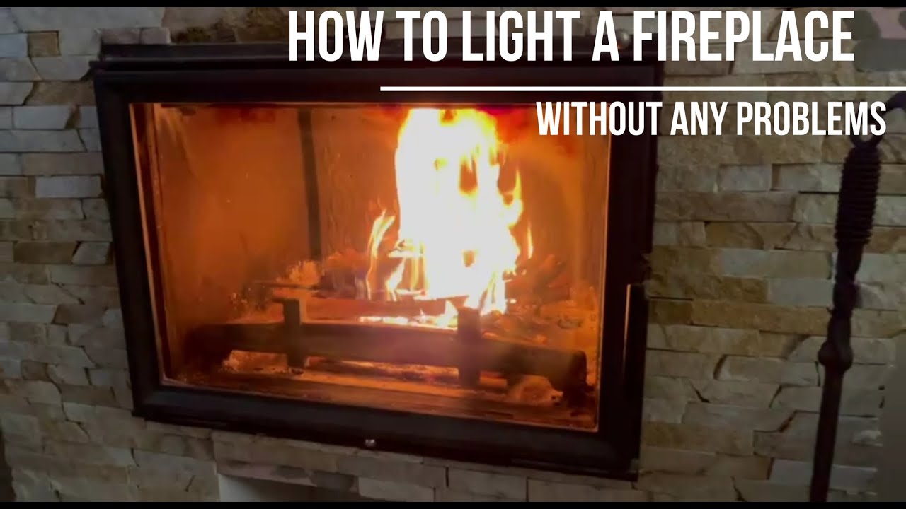 How to light a fireplace - YouTube