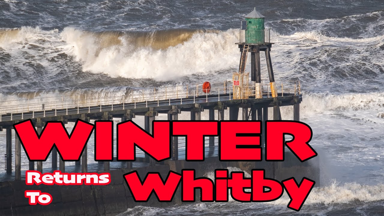 Winter Returns To Whitby - Storm In April 2023 - YouTube