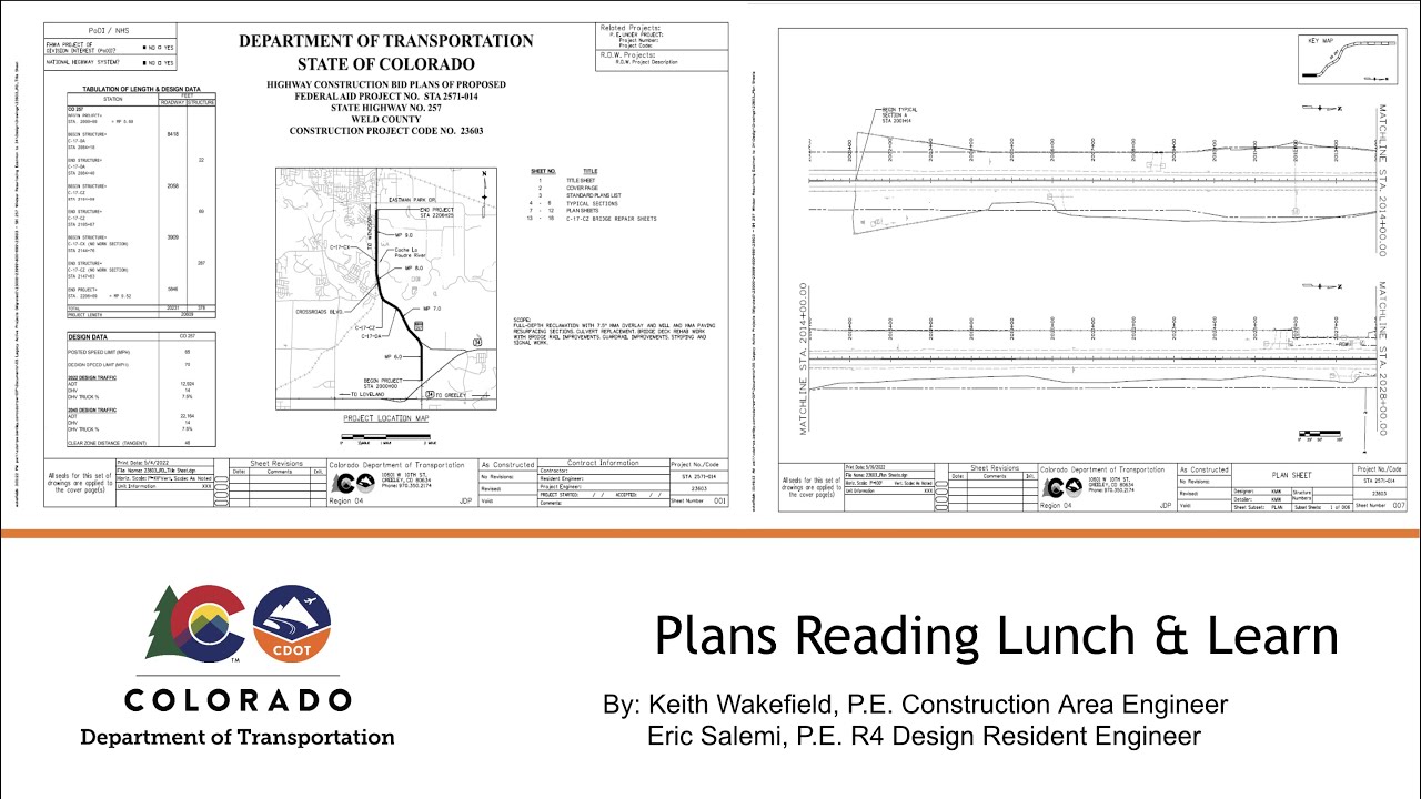 CDOT TETP Insights: Plan Reading 10 – Key Maps & Specialty Unit Plan ...