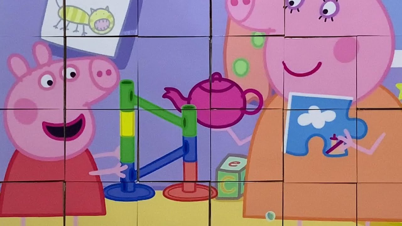 Play Marble Run with Peppa Pig | Peppa Pig - solving jigsaw puzzle for ...