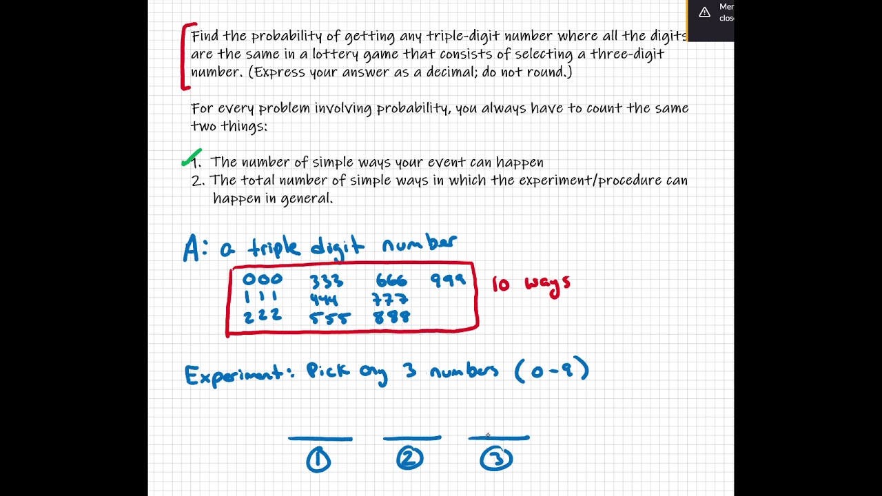 Eric's Statistics Lecture: Probability of Repeated Digits in Lotto ...