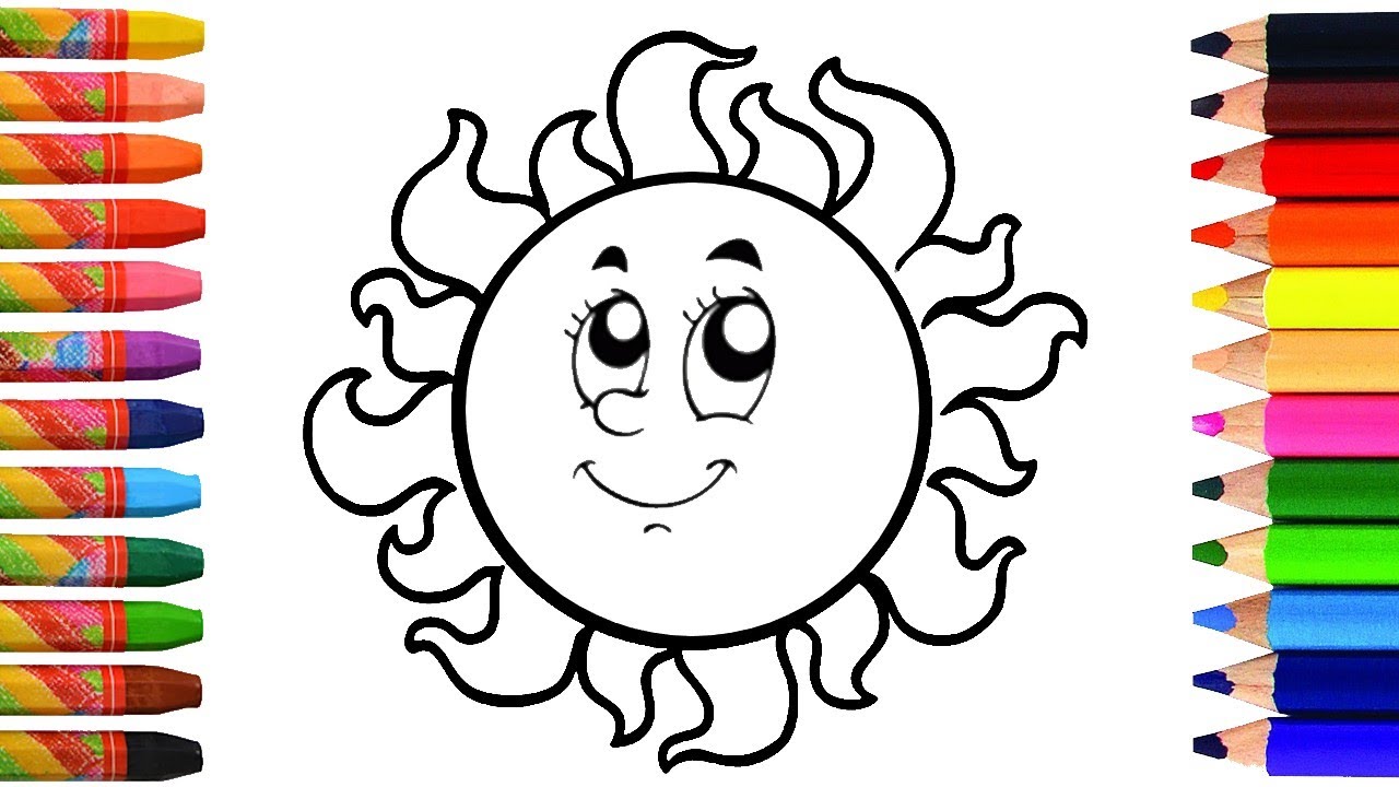 Sun Drawing For Kids