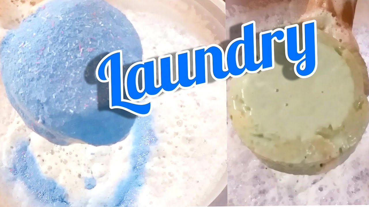 Asmr laundry powder / liquid sponge squeezing asmr tingles oddly ...