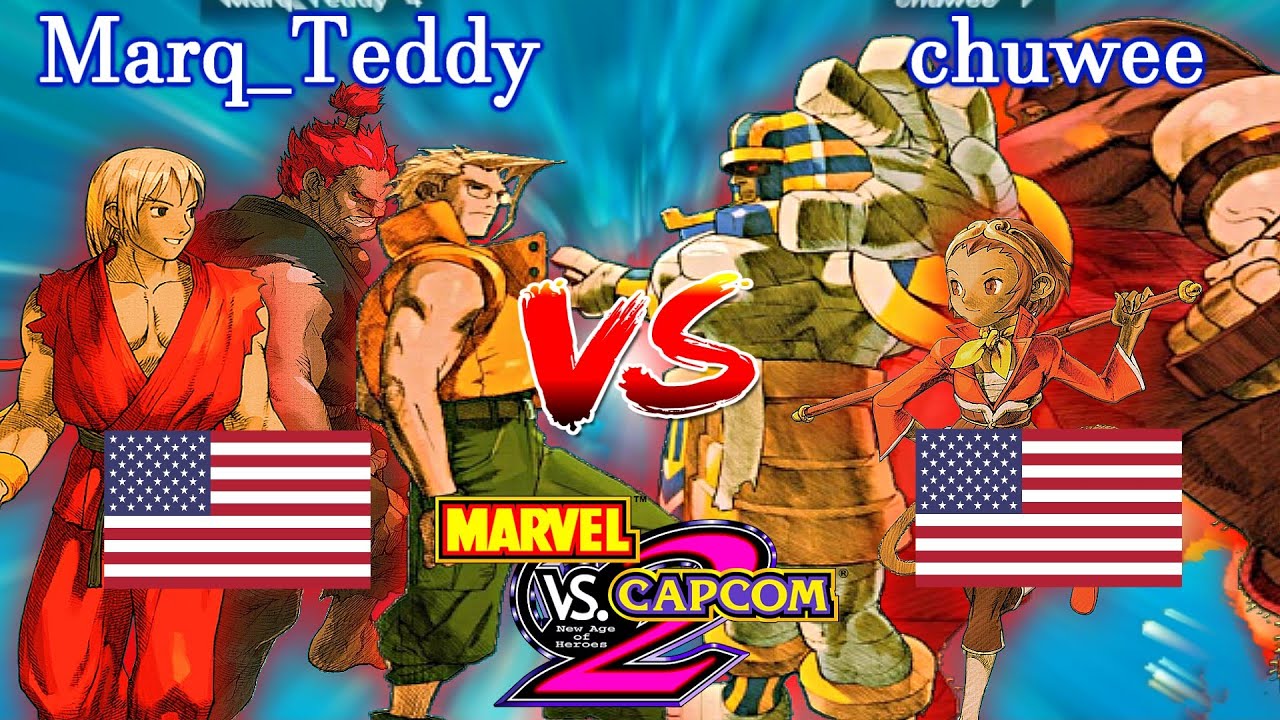 Marvel vs Capcom 2: New Age of Heroes - Marq_Teddy vs chuwee - YouTube