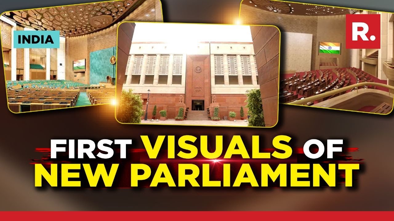 First visuals of New Parliament's interiors out: Lok Sabha & Rajya ...