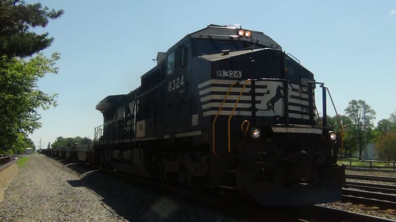 6/28/15 Bryan, OH NS work train - YouTube