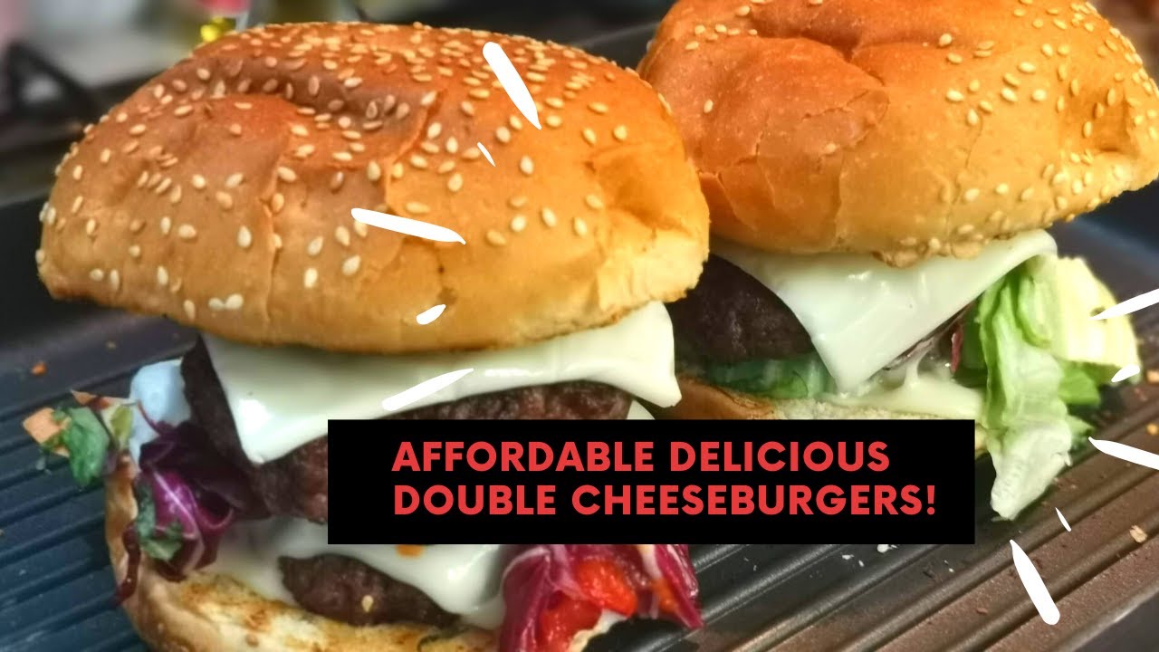 SUPER DELICIOUS HOMEMADE DOUBLE CHEESEBURGERS - YouTube