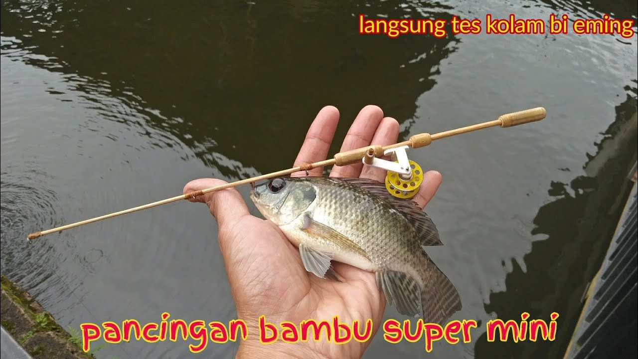 cara membuat pancingan super mini (nano) dari bambu - YouTube