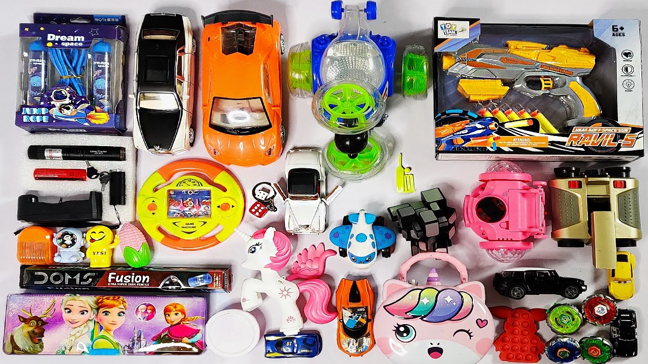 Latest Collection of Toys😱Rc Stunt Car, Beyblade Set, Big Gun, Doms ...