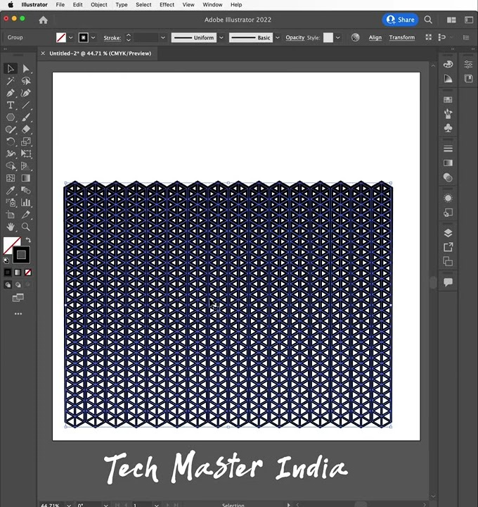 How To Create A Hexagonal Halftone In Illustrator | adobe illustrator ...