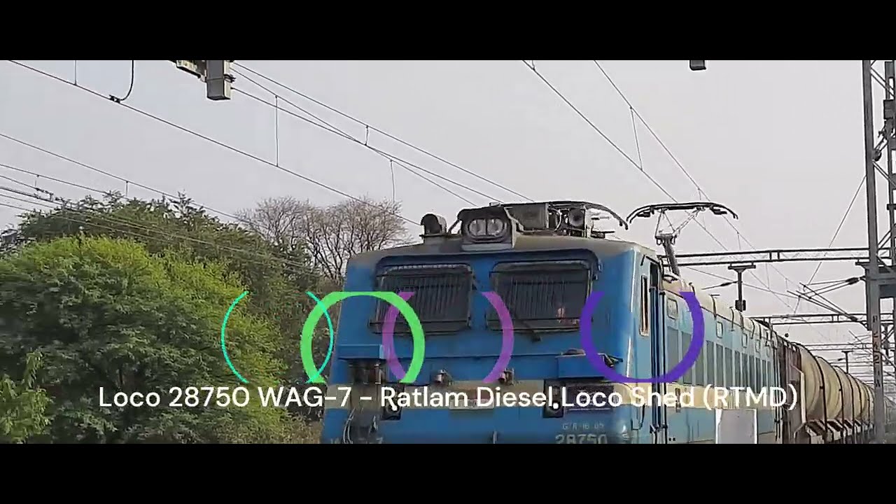 WAG-7 powered high speed Indian Railways good train - YouTube