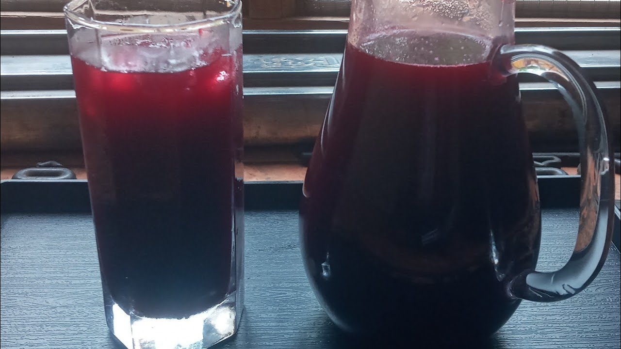 How To Make Sweet & Healthy Mango Flavoured Sobolo/Zobo Drink/Sorrel ...