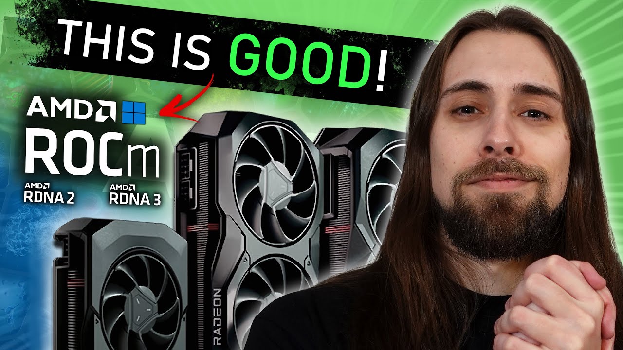 AMD ROCm is now on Windows! RDNA2 & RDNA3 GPUs Included! - YouTube