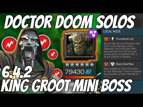 Doom "Shocks" 6.4 King Groot Thunderstruck Mini Boss - Solo! - YouTube