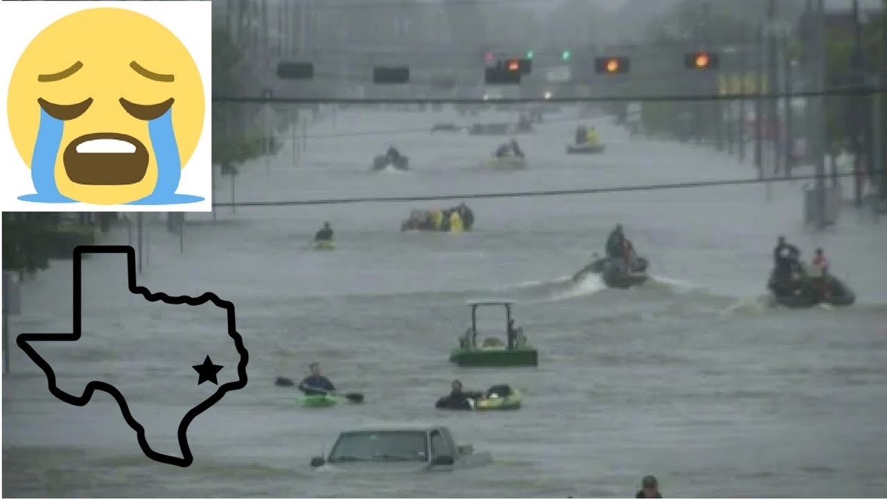 HOUSTON Flooding!! Amazing Monster Flash Flood Caught On Camera ...