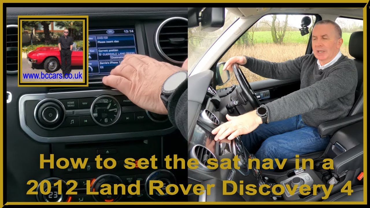 How to set the sat nav in a 2012 Land Rover Discovery 4 - YouTube