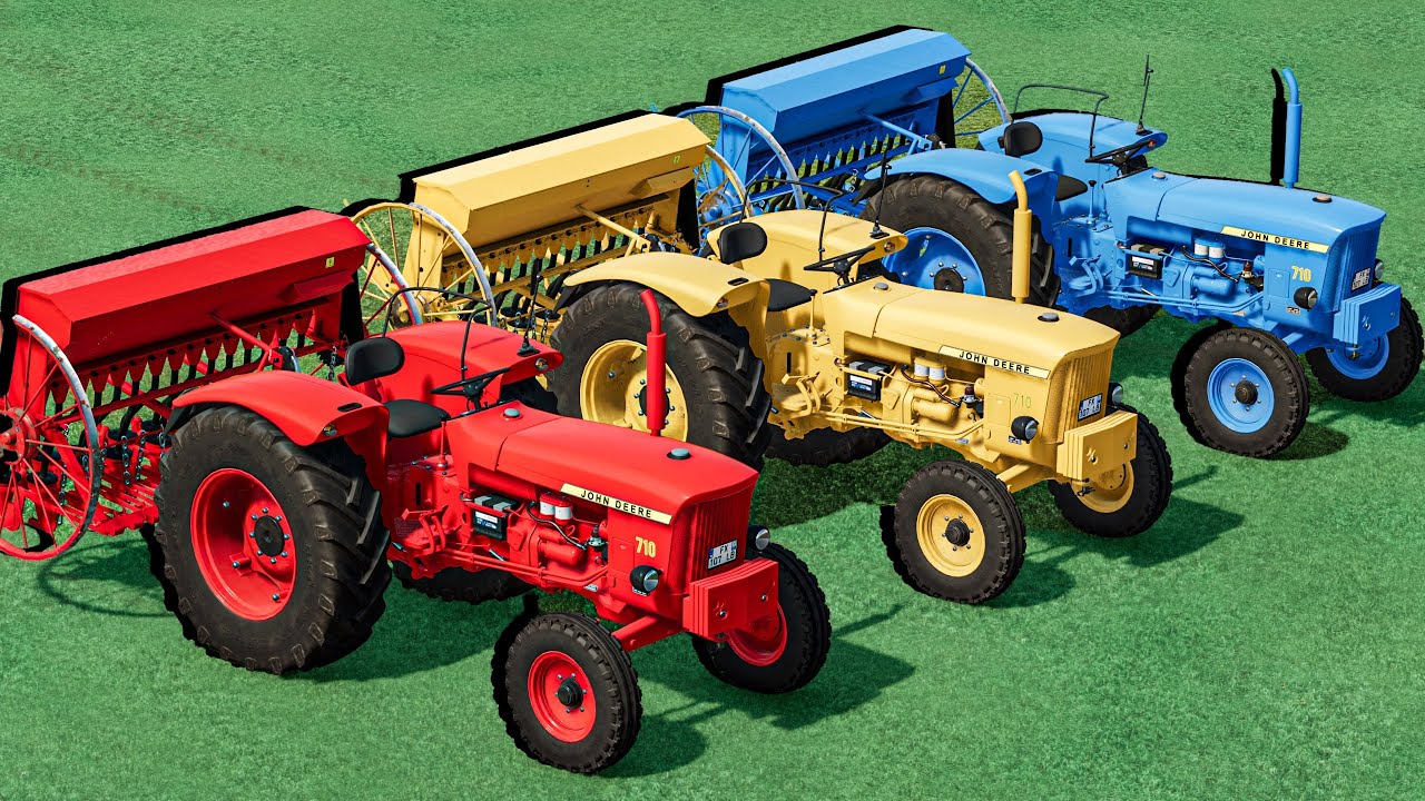 Work With Colors - SEEDING Work with CRAZY John Deere Mini Tractors ...