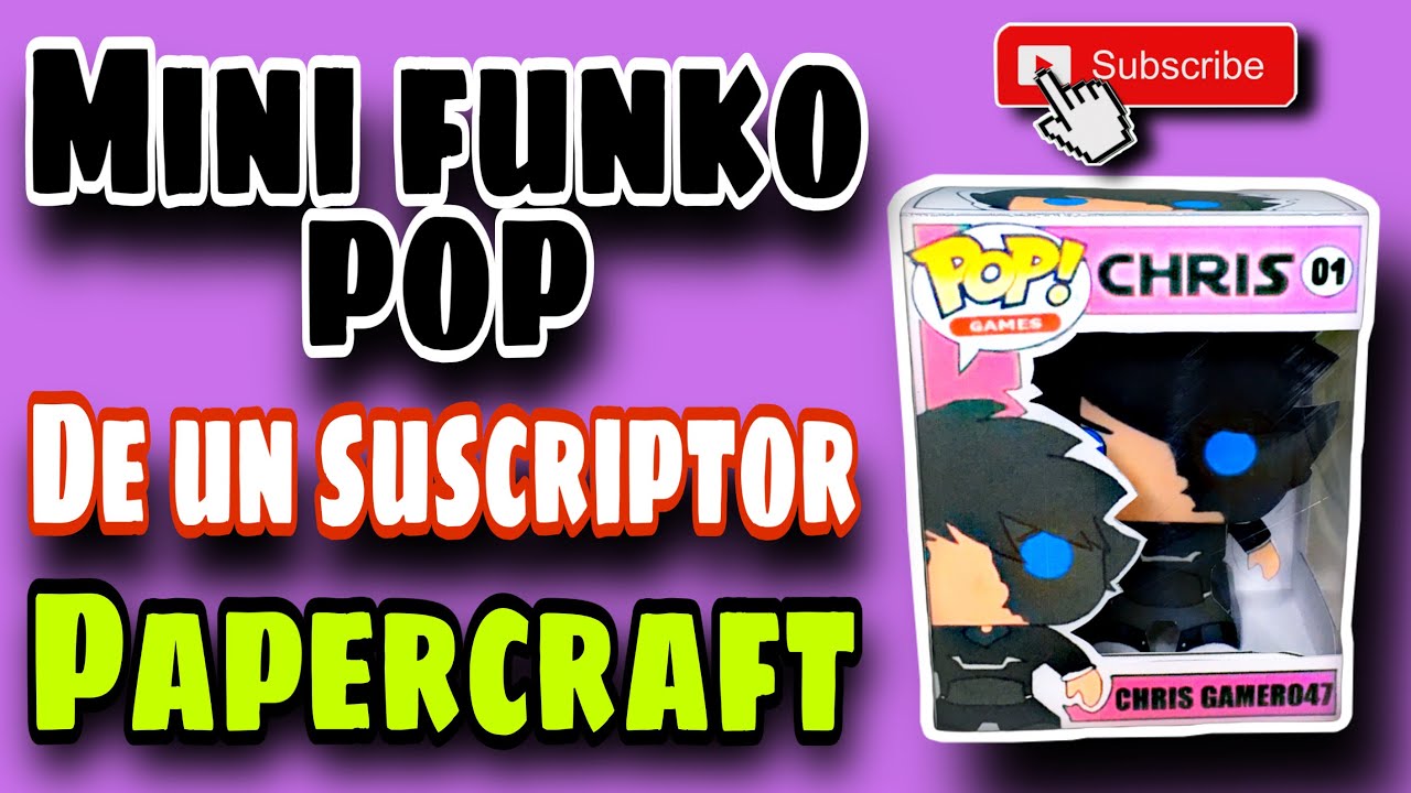 Hice un Mini FUNKO POP de PAPERCRAFT que me envió un SUSCRIPTOR - YouTube