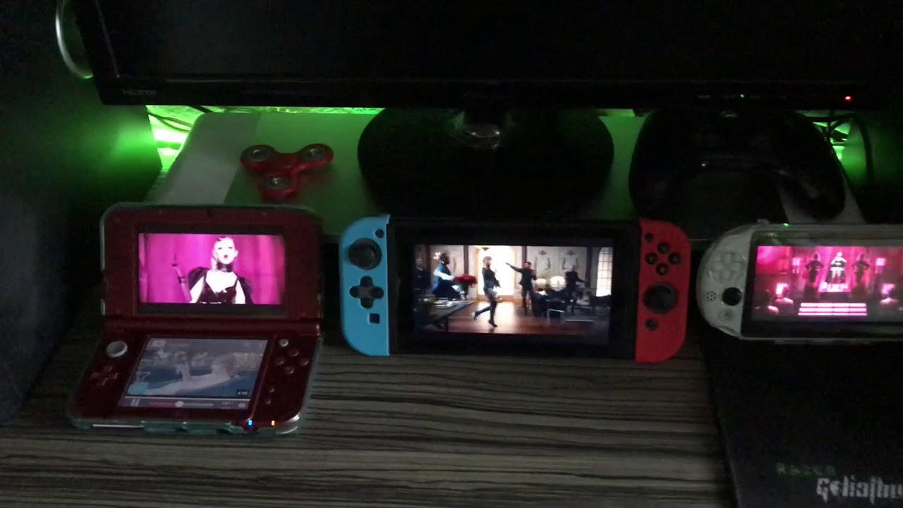 Watching Taylor swift music video on 3ds xl vs Nintendo switch vs Ps ...
