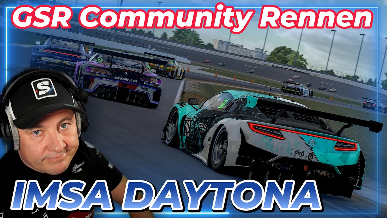 iRacing - Community Rennen - German Sim Racing – IMSA Daytona - YouTube
