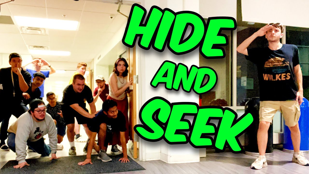 10 PLAYER Hide And Seek TAG! (College Edition) - YouTube
