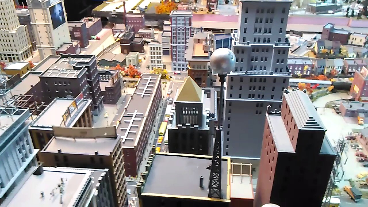 Giant model town - YouTube